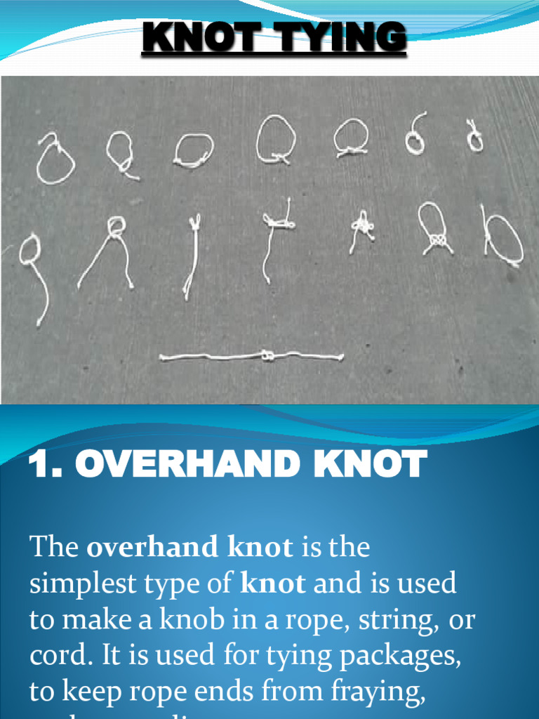 Knot Tying | PDF | Knot | Rope