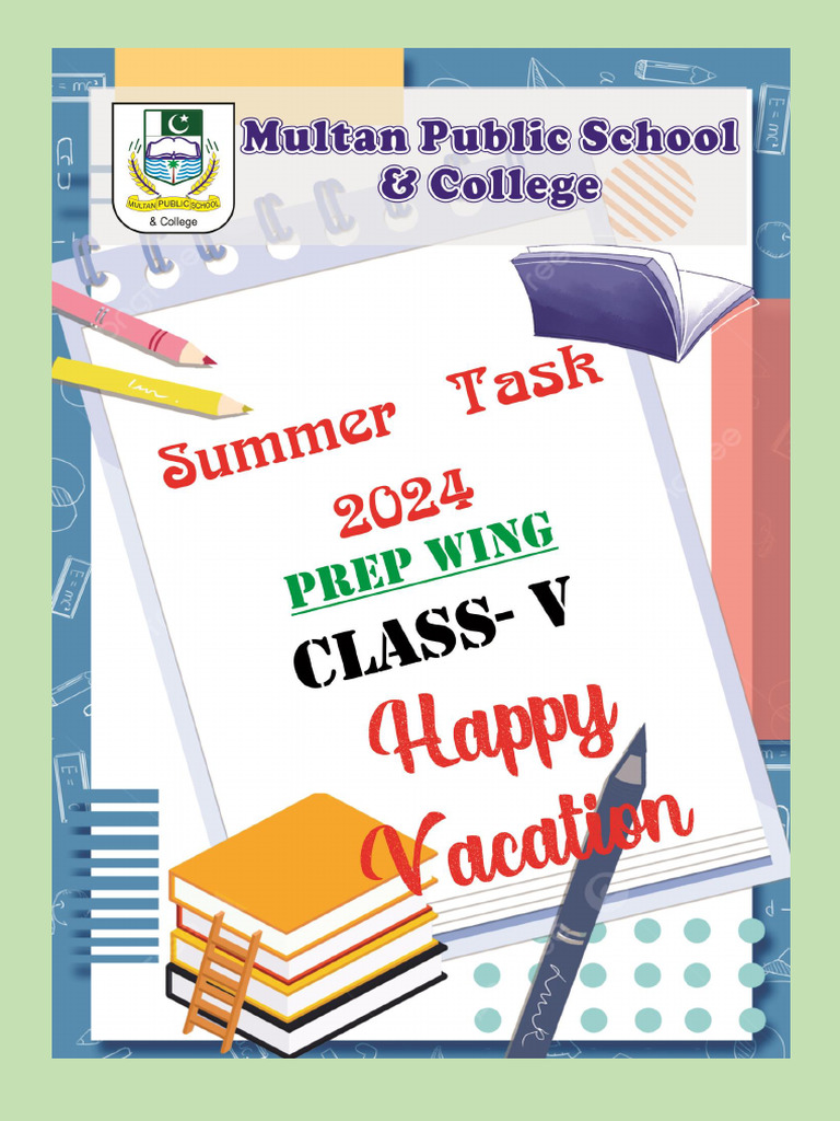 Summer Task Guidelines for Students | PDF