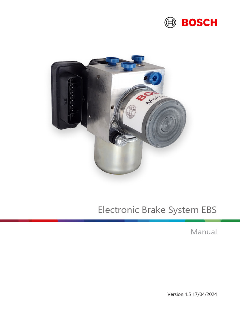 Operation Manual - 258142859 - Electronic - Brake - System - EBS | PDF | Brake