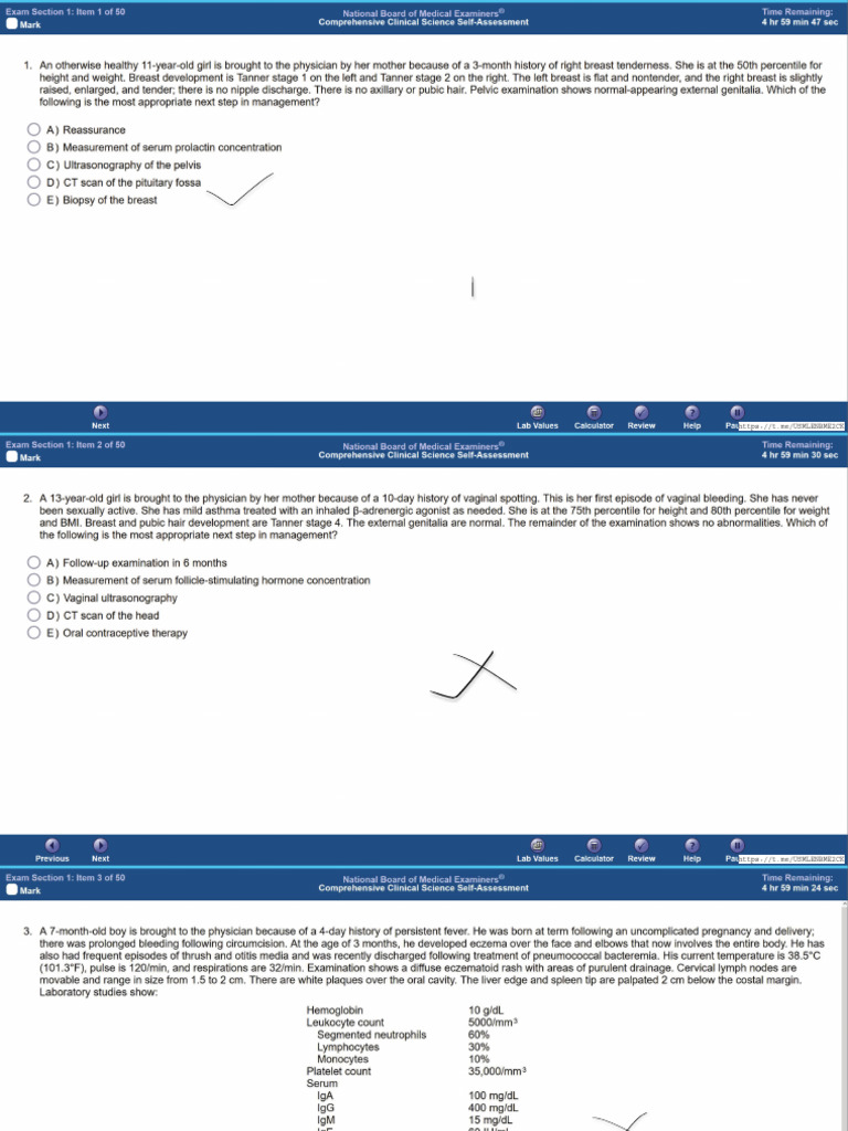 (Medicalstudyzone - Com) NBME 10 - Questions | PDF