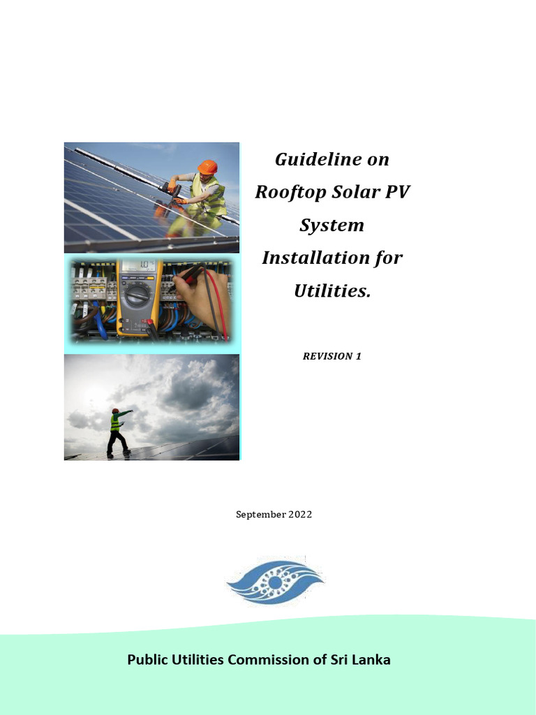 Guidelines on Rooftop Solar PV Installation for Utility Providers ...