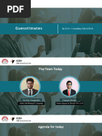 49 Guesstimation Questions for Interviews | PDF