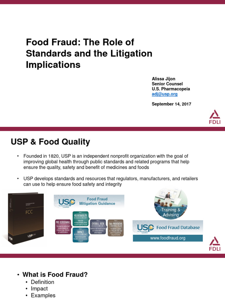 Food Fraud | PDF | Wellness