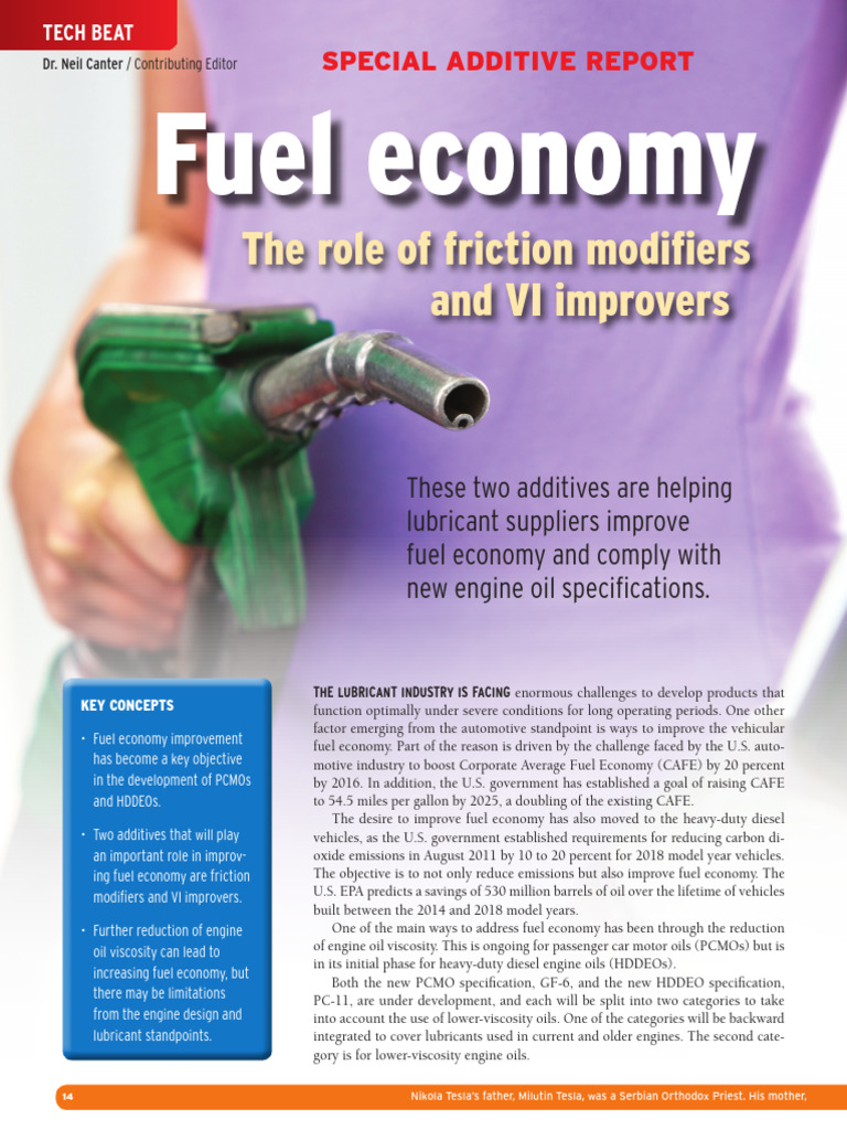 Special Additive Report_Fuel Economy_The Role of Friction Modifiers and ...