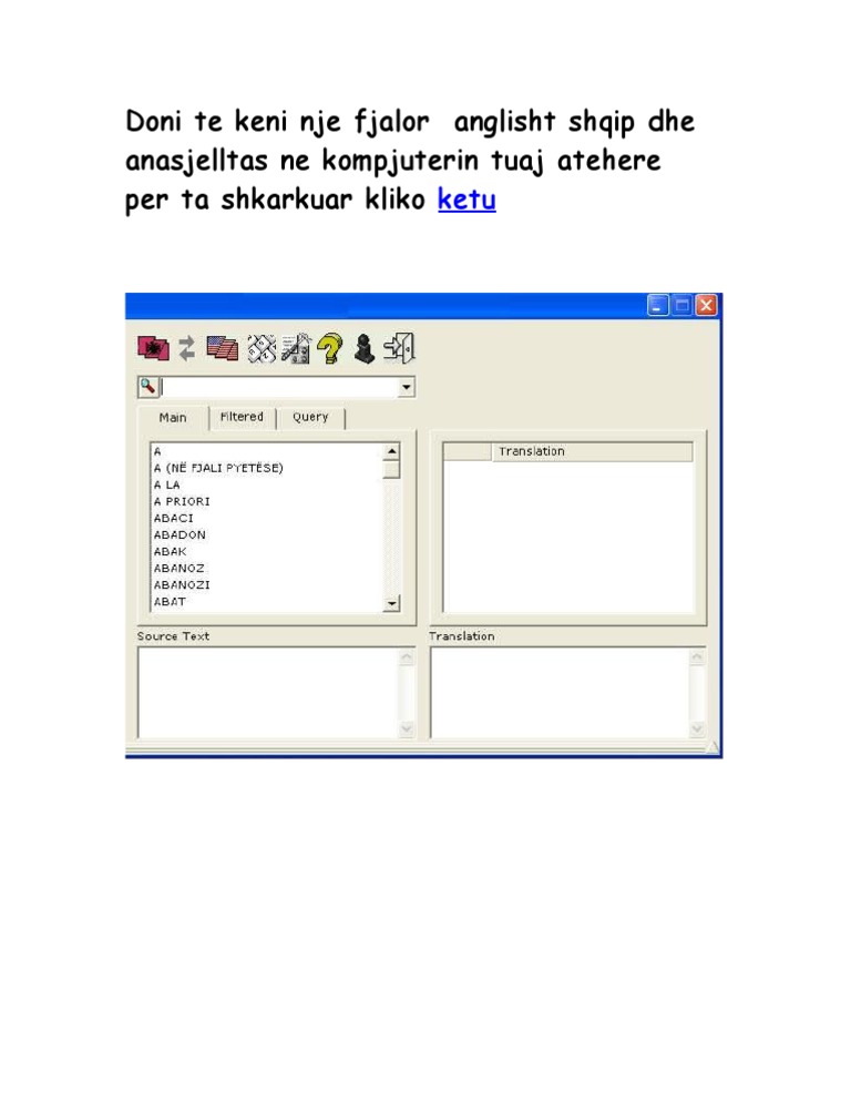 Fjalor Anglisht Shqip Dhe Anasjelltas | PDF