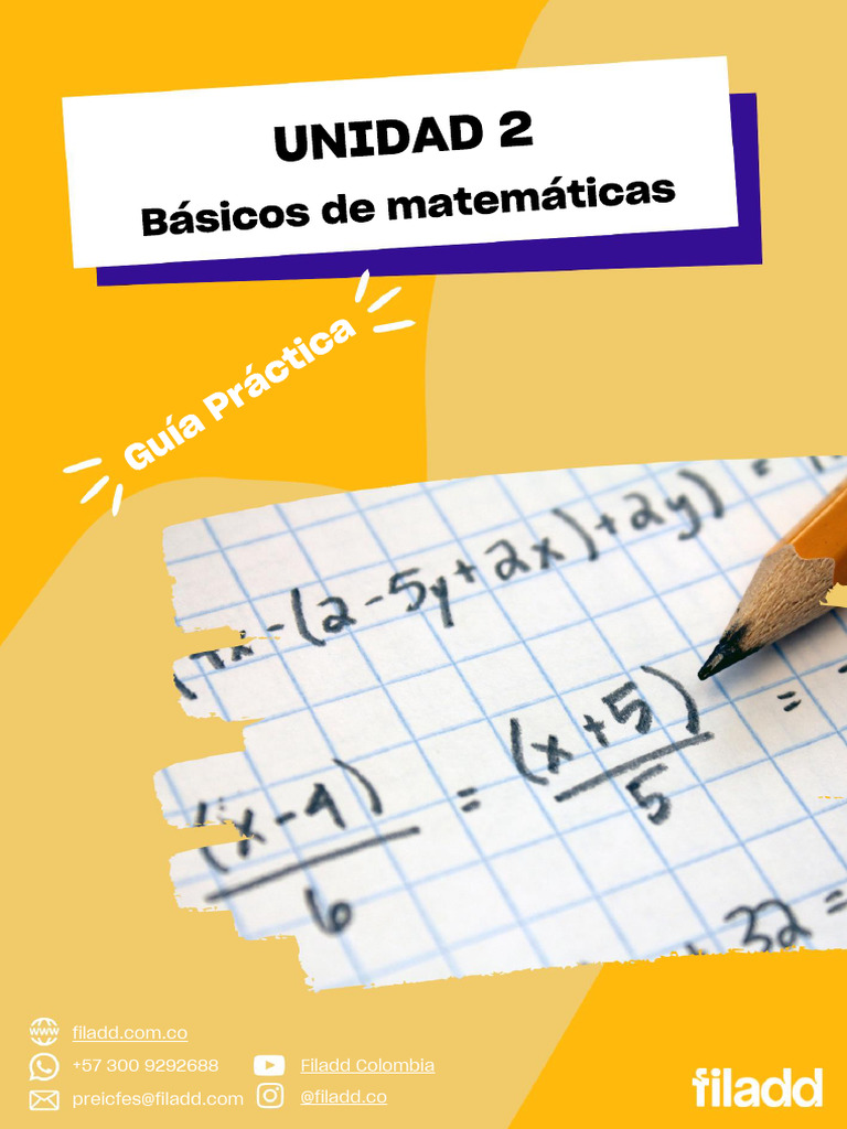 Guia Practica - Unidad 2 - Basicos de Matematicas | PDF | Matemáticas ...