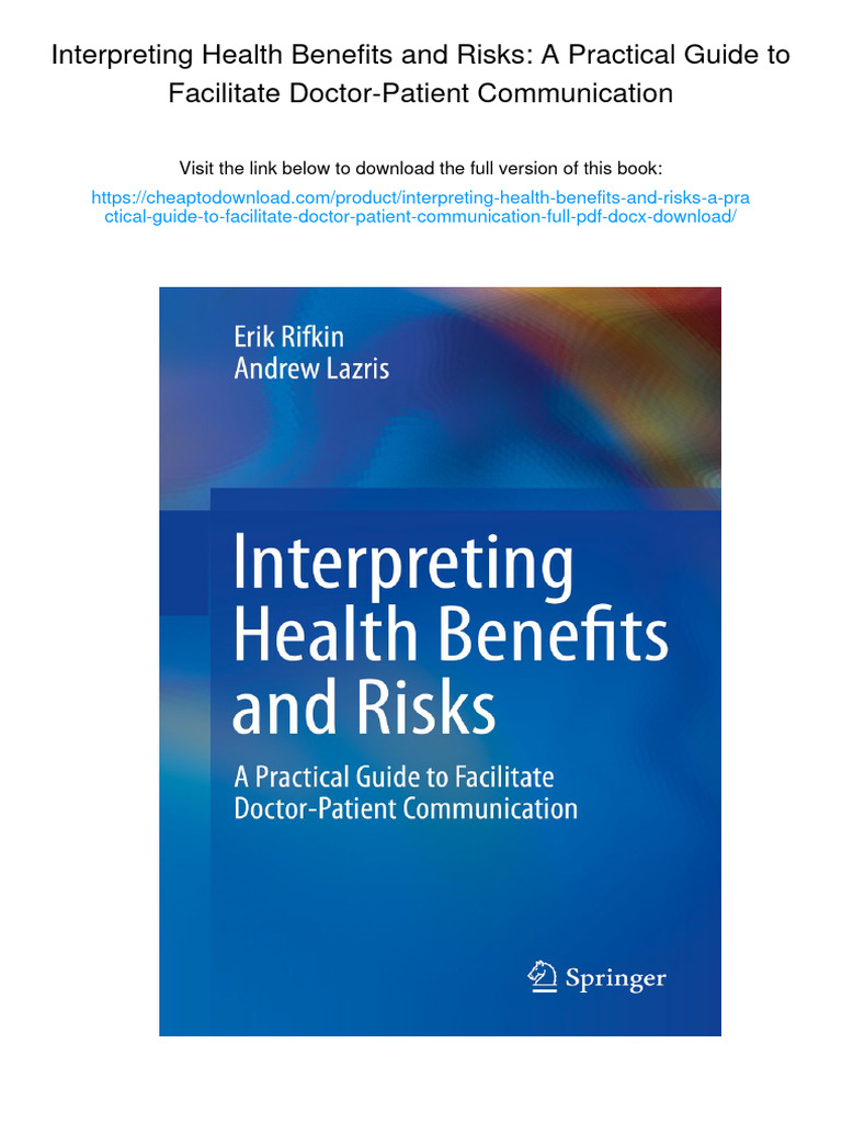 Interpreting Health Benefits and Risks: A Practical Guide To Facilitate ...