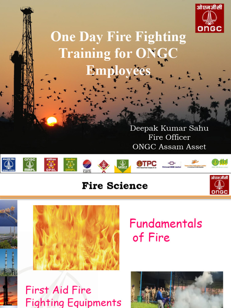 ONGC Fire Safety Training Guide | PDF | Combustion | Fires
