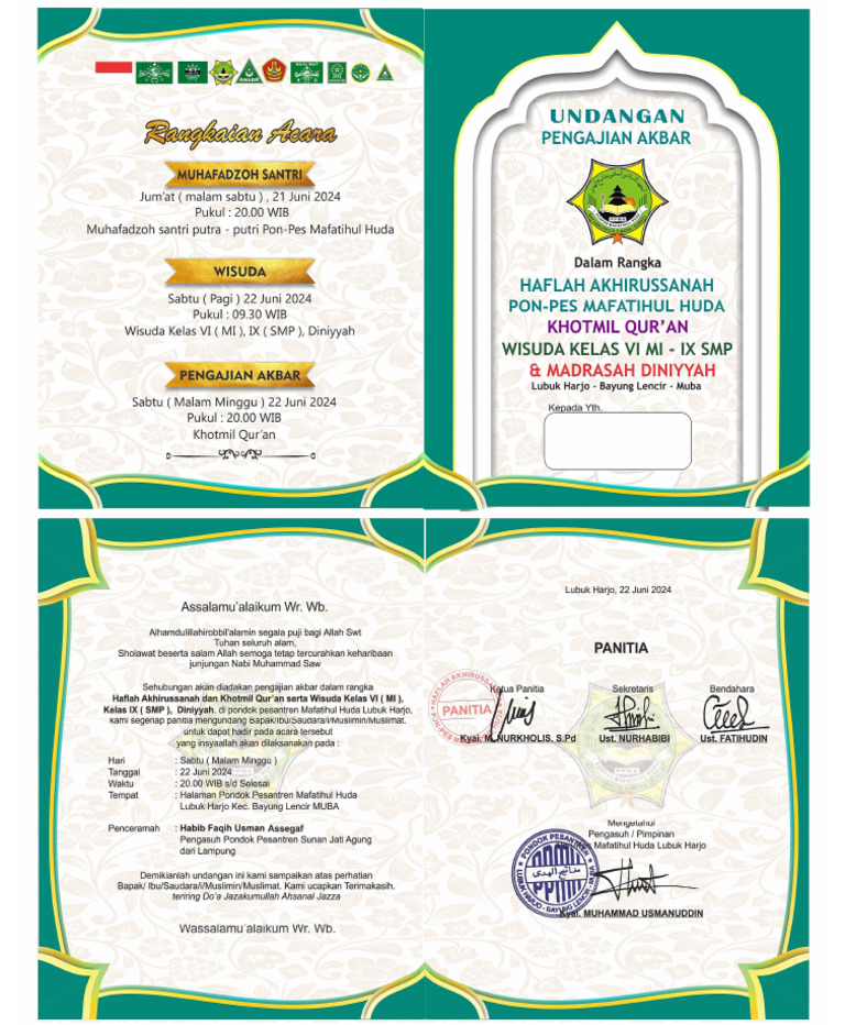 undangan haflah 2024 | PDF