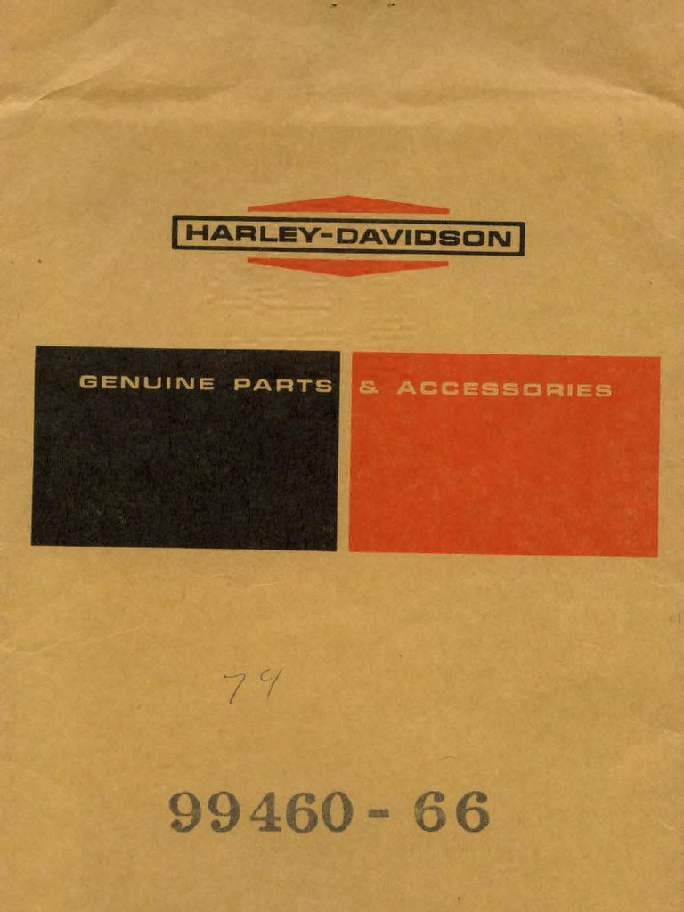 FLH ElectraGlide 1966 Harley Davidson Owners Manual Rider Handbook OPT ...