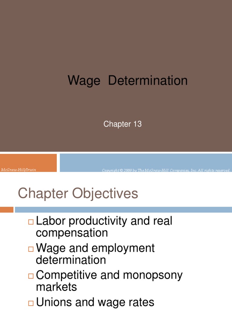 Wage Determination | PDF | Labour Economics | Wage