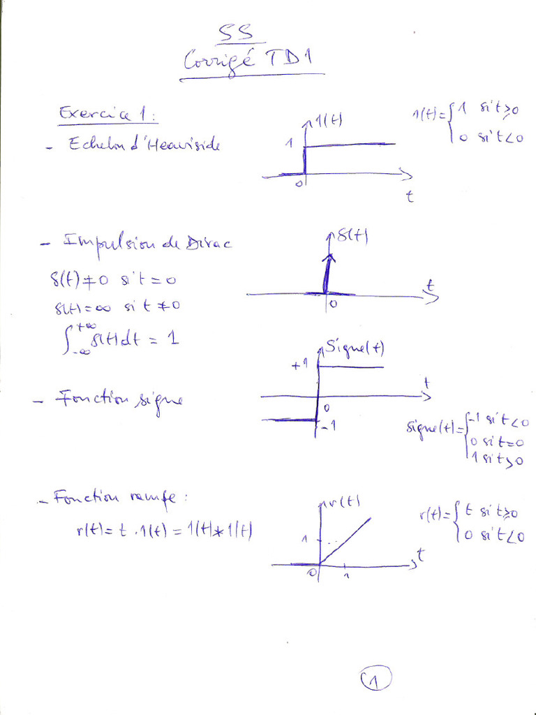 Corrigé TD1 SS | PDF