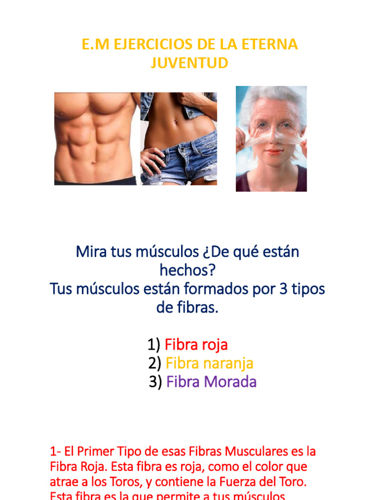 E.M Ejercicios de La Eterna Juventud | PDF | Músculo