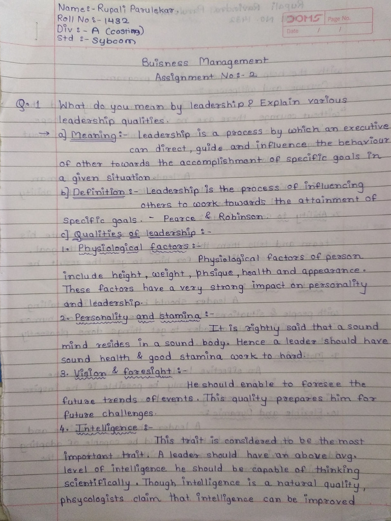 Business Management Assignment 2 | PDF | Psychological Concepts | Behavior Modification