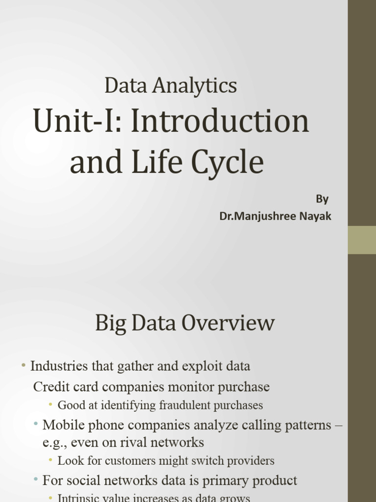 data-analytics-unit-i-1 | Download Free PDF | Big Data | Conceptual Model