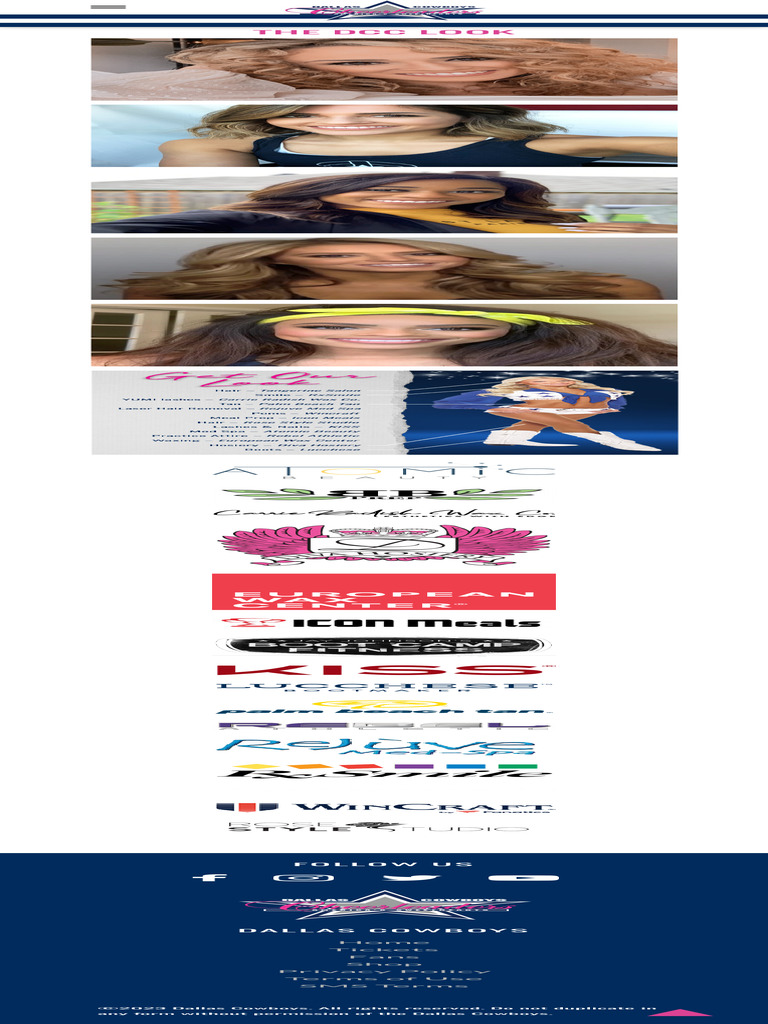 The DCC Look - Dallas Cowboys Cheerleaders | PDF