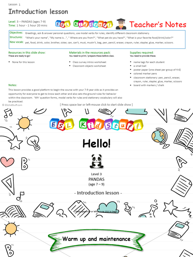 Level 3 Lesson 01 PP Sample US | PDF