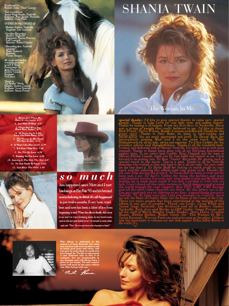 Digital Booklet - The Woman in Me | PDF | Songs Written | Song ...