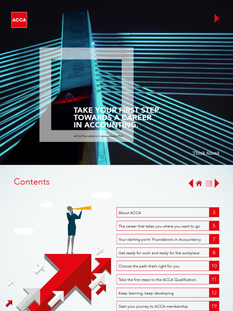 Acca Foundations in Accountancy Brochure | PDF | Accounting | Audit