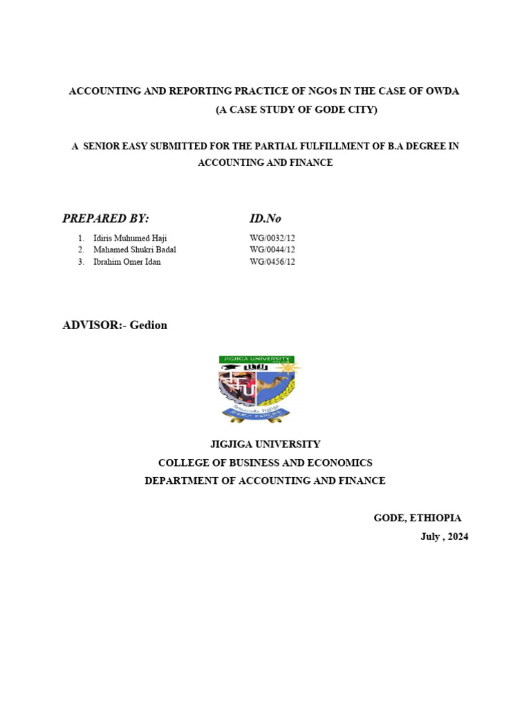 Idiris Group Reserarch | PDF | Fund Accounting | Nonprofit Organization