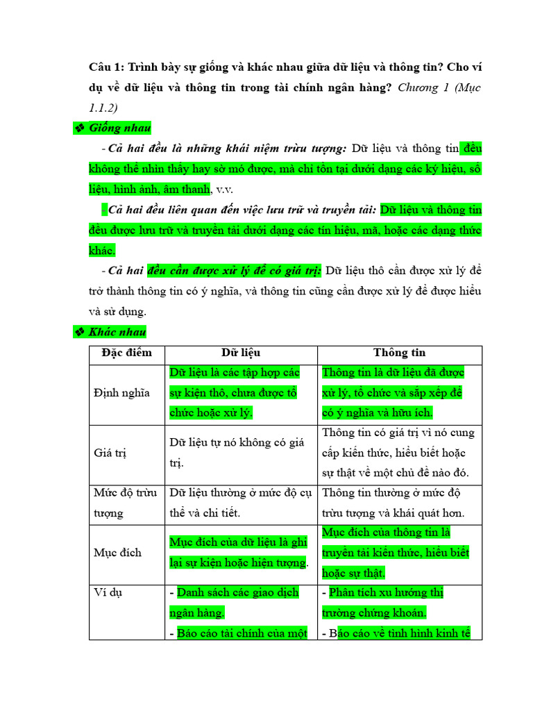 Bài Thi GK - HTTT | PDF