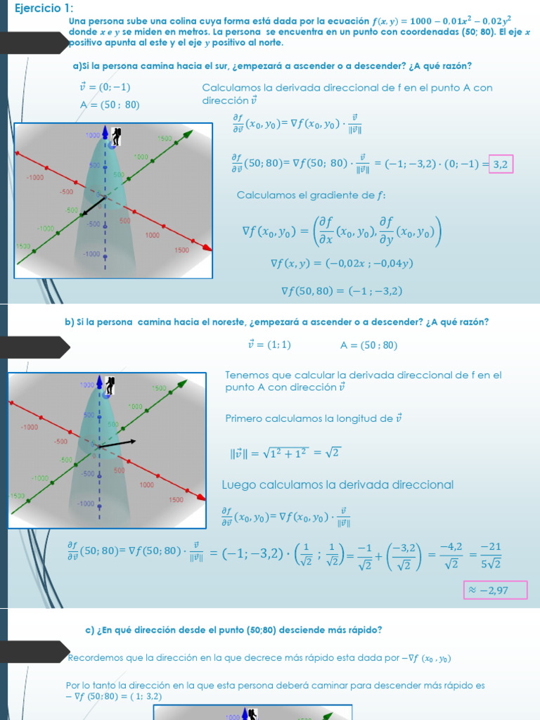 Ejemplo de Derivadas Direccionales y Regla de La Cadena | PDF | Cálculo | Teoría del operador