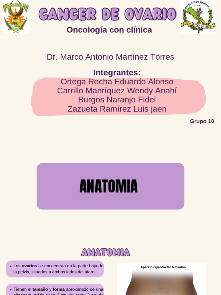 Expo Cancer de Ovario | PDF | Ovario | Cáncer