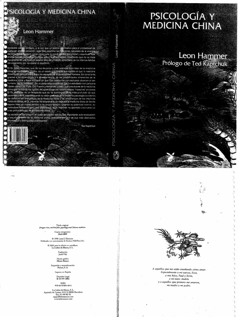 Psicología en Medicina China. León Hammer | PDF