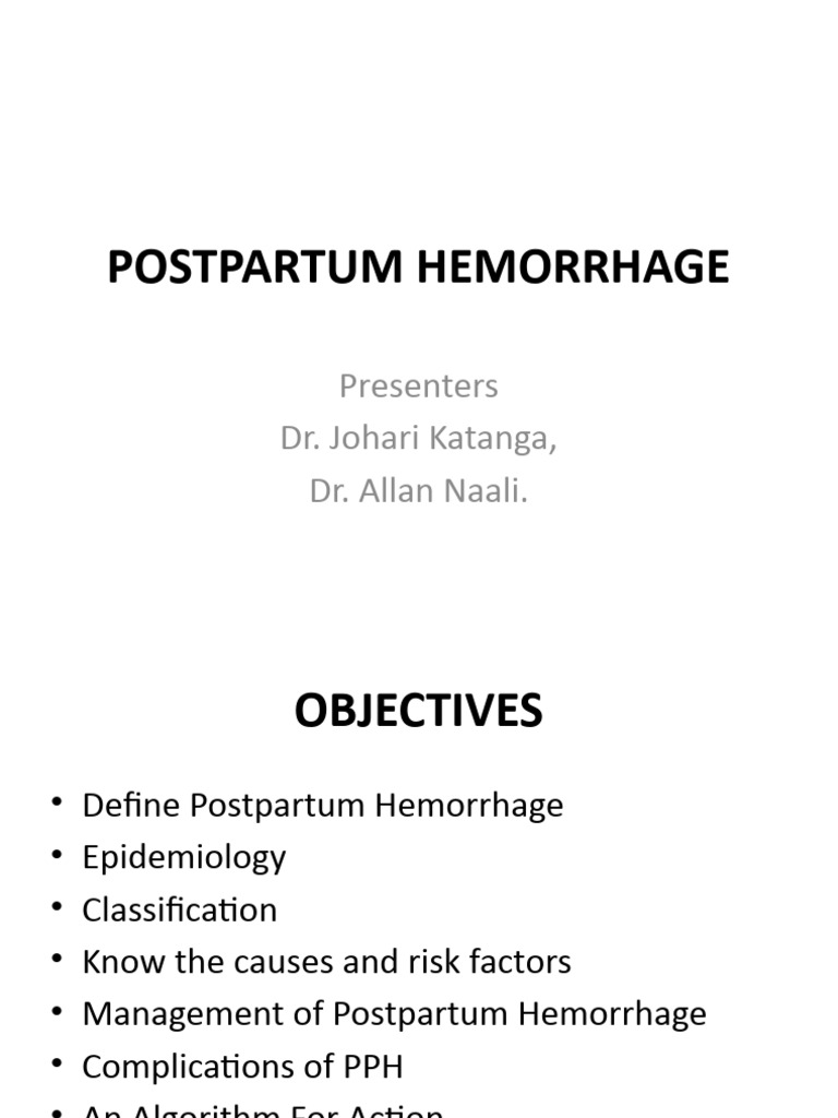 Postpartum Hemorrhage | PDF | Childbirth | Postpartum Period