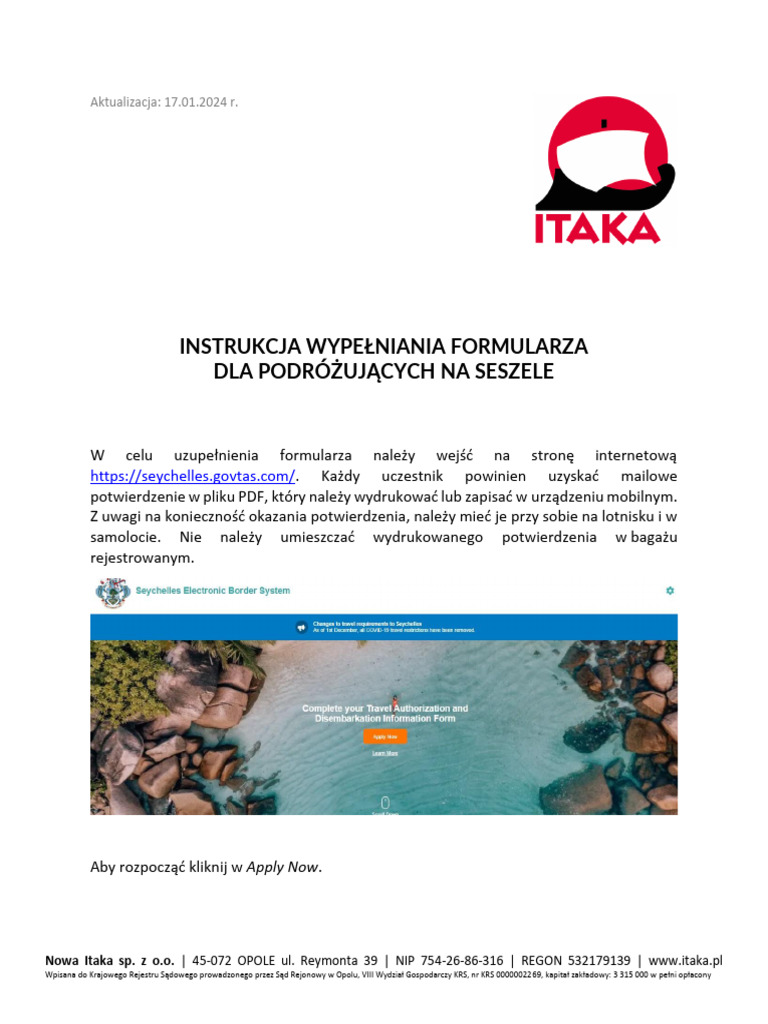 SESZELE instrukcja | PDF