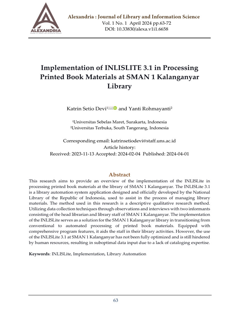 6658 Katrin Setio Devi | PDF | Libraries | Books