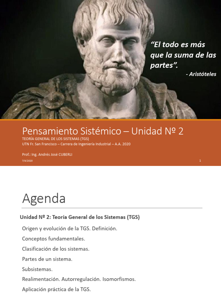 2-Teoría General de los Sistemas | PDF | Sistema | Teoría de sistemas