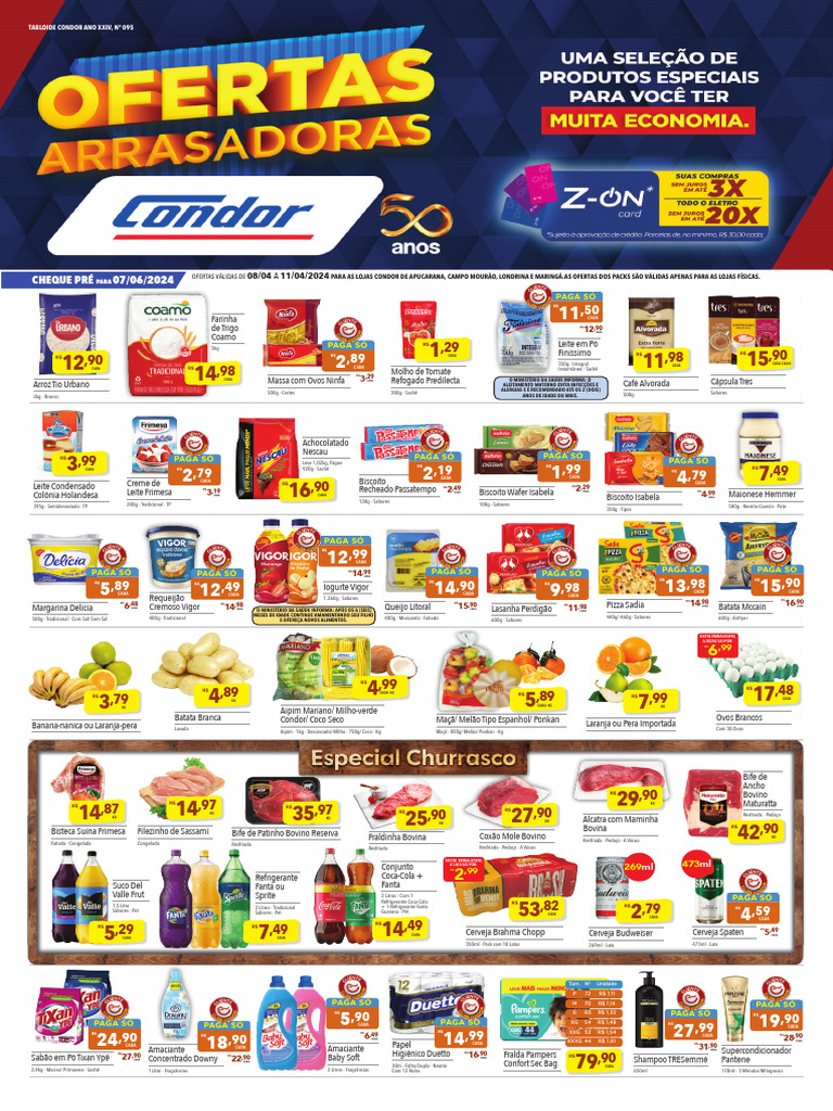 Ofertas Condor: Promoções de Alimentos e Bebidas | PDF | Alimentos | Bebida