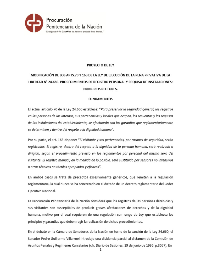 Procedimientos de Registro Personal y Requisa de Instalaciones - 0 ...