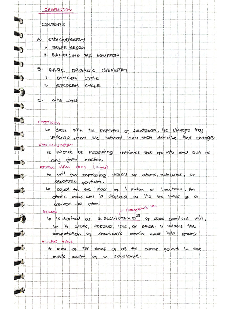 Chem Notes LEADS | PDF