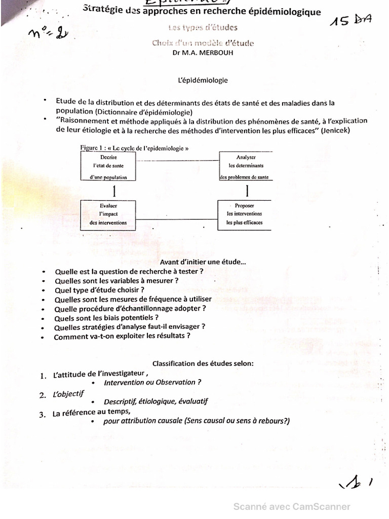 6.stratégie Des Approches en Recherche Épidémiologique | PDF