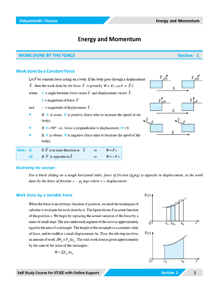 Energy and Momentum - Module | PDF