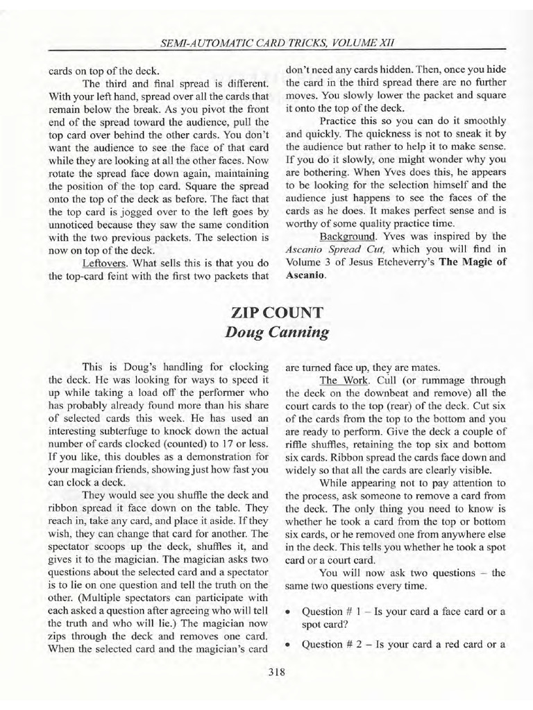 Doug Caning - Zip Count | PDF