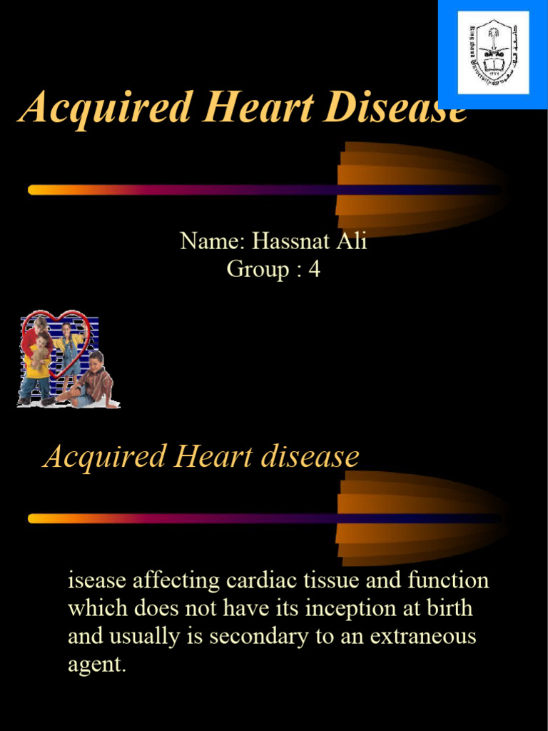 Acquired Heart Disease Overview | PDF | Myocardial Infarction | Heart