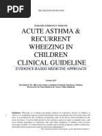 Asthma and Wheeze, Management of Acute | PDF | Asthma | Respiratory Diseases