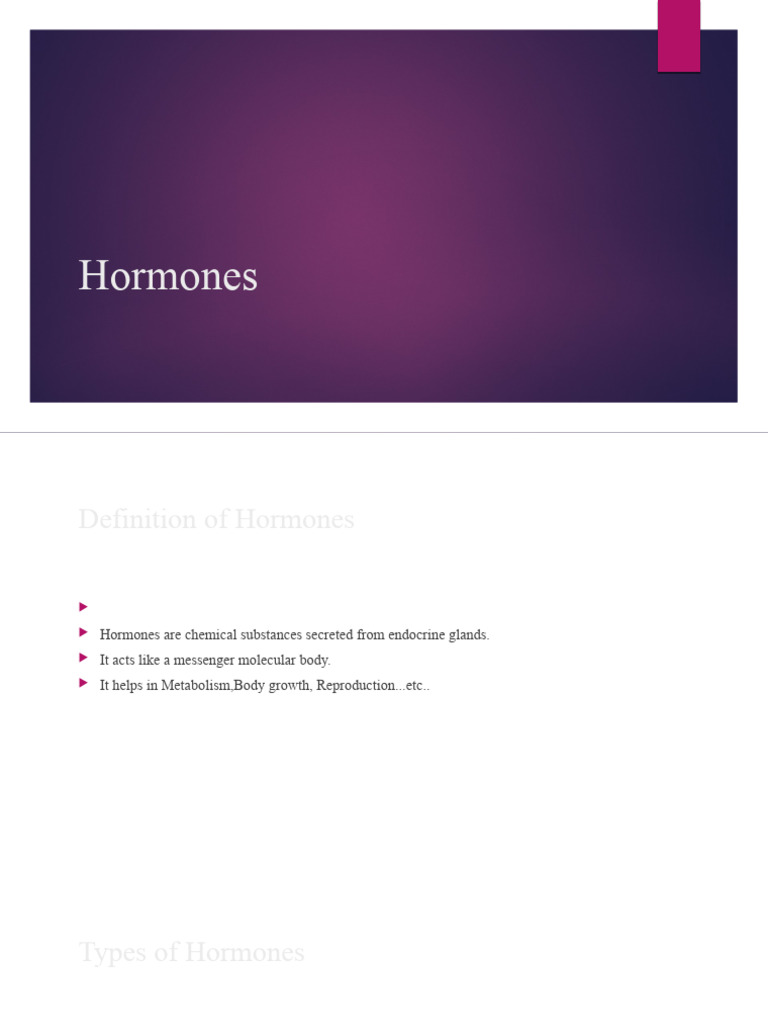 Hormone | PDF | Menstrual Cycle | Growth Hormone