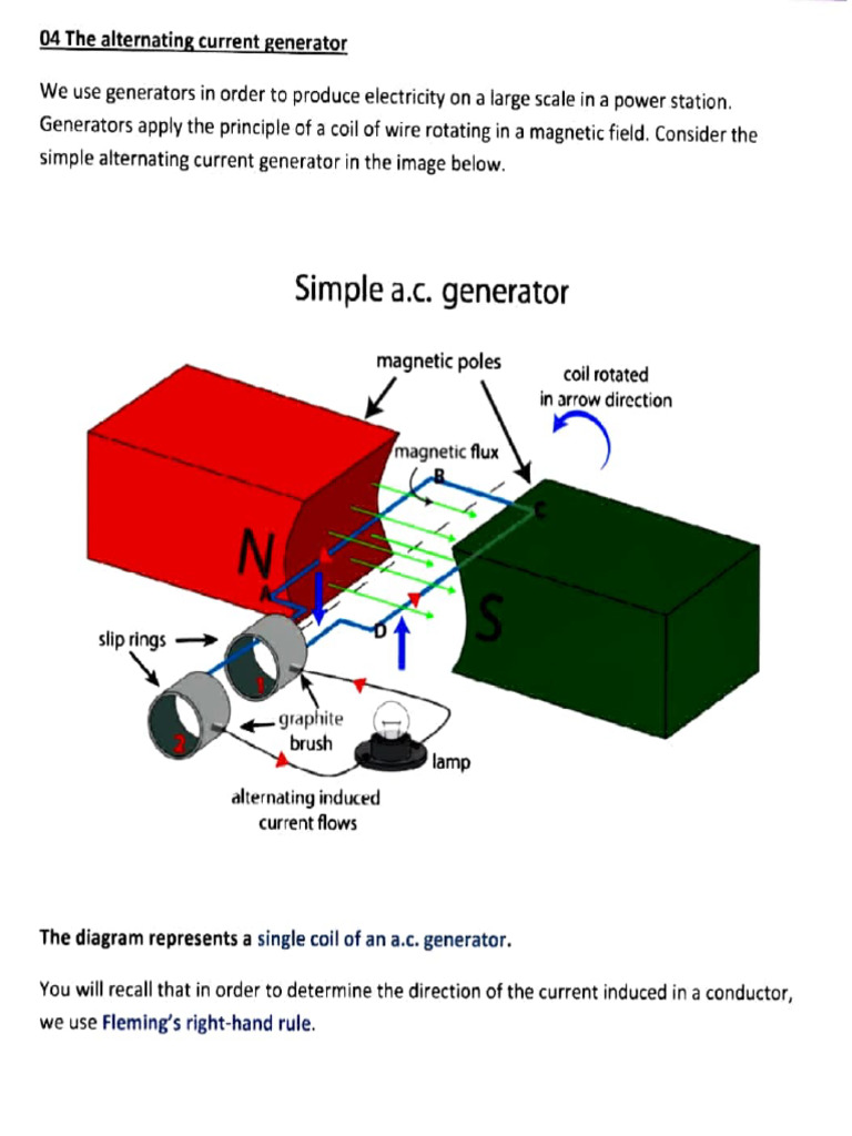 AC and DC generators | PDF