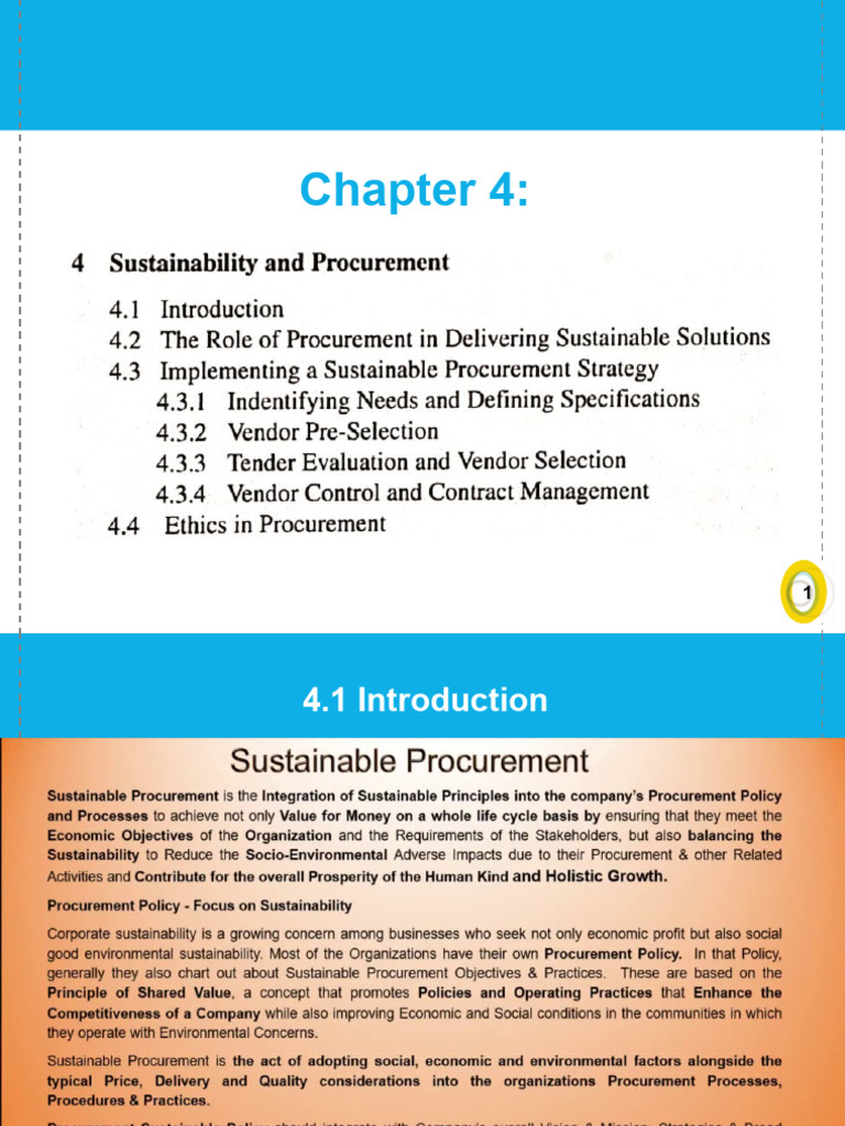 Sustainable SCM Chap..4 | PDF | Supply Chain | Procurement