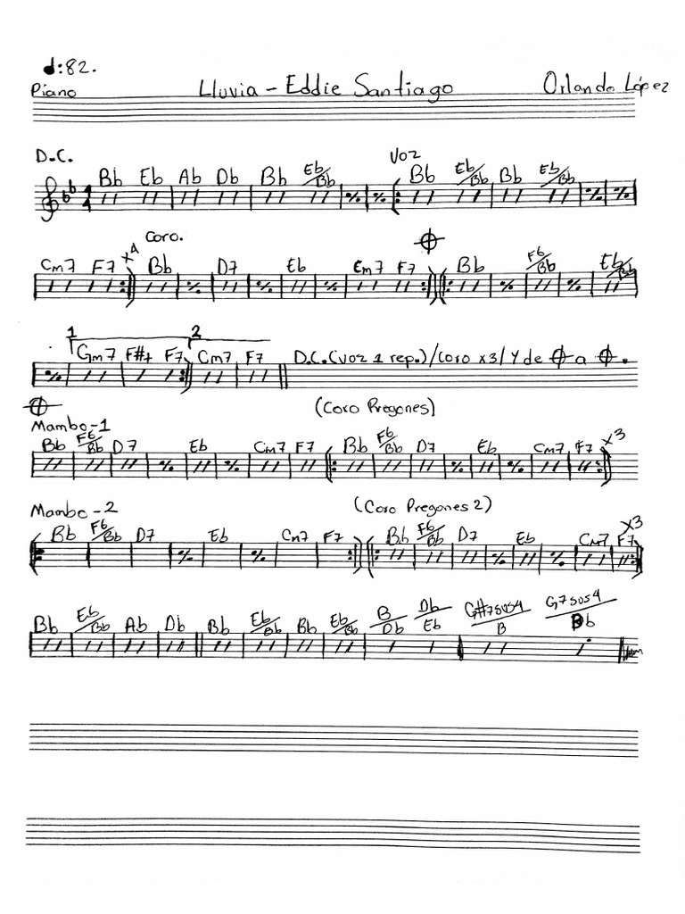 Lluvia - Eddie Santiago | PDF