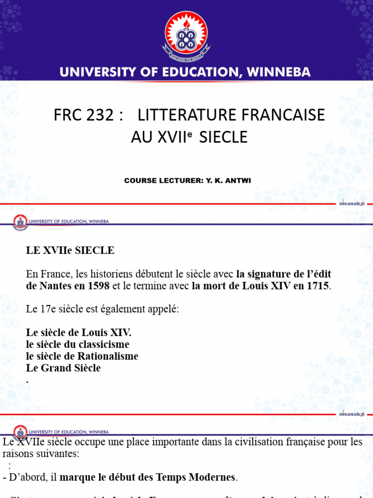 FRC 232 Notes - 2023 - 025053 - 103941 | PDF | Raison | Jean Racine