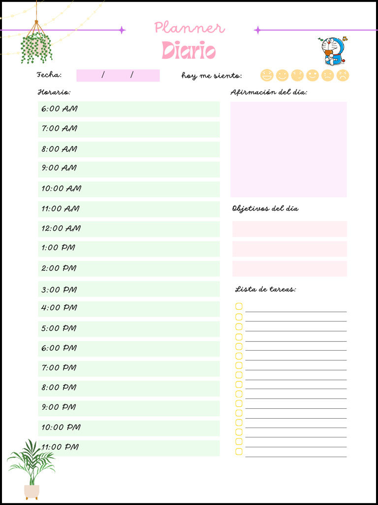 Planner Diario y Mensual 2024 | PDF