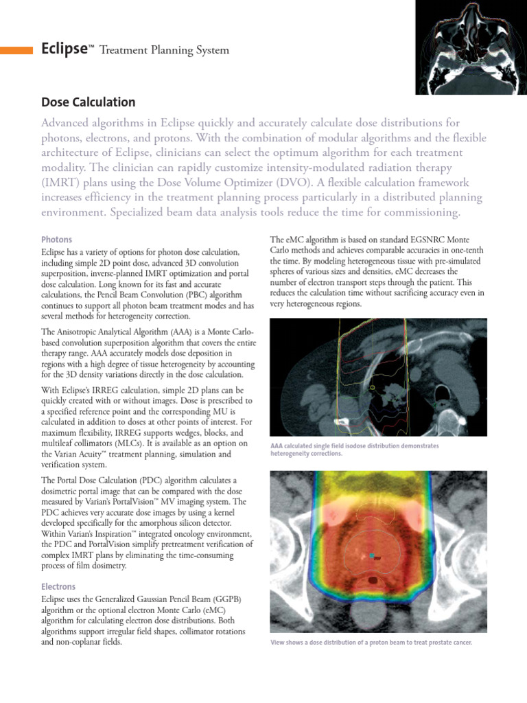 Eclipse Dose Calculation - Behestan Darman | PDF | Radiation Therapy ...