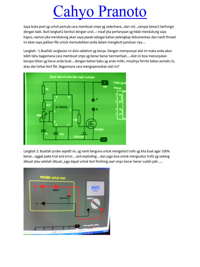 Untuk Pemula Cara Membuat Smps Sederhana by Cahyo Pranoto | PDF