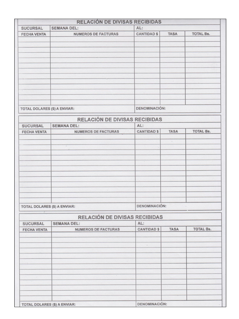 FORMATO ENVIO DIVISAS | PDF