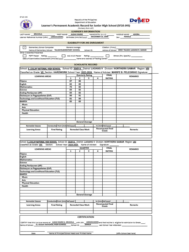 Brusola, Aleah Marie A. - 031629 | PDF